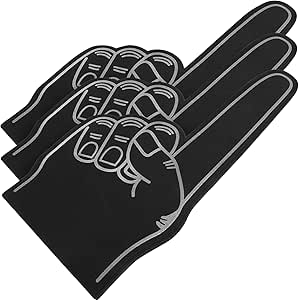 Amazon.com : SEWACC Football Cheerleading Fingers 3Pcs Giant Foam ...