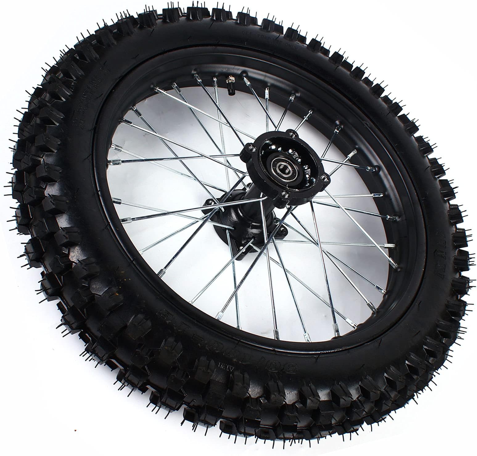 Amazon.com: Rear Wheel Tire Rim, 90/100-16 Rear Knobby Wheel Tire and ...