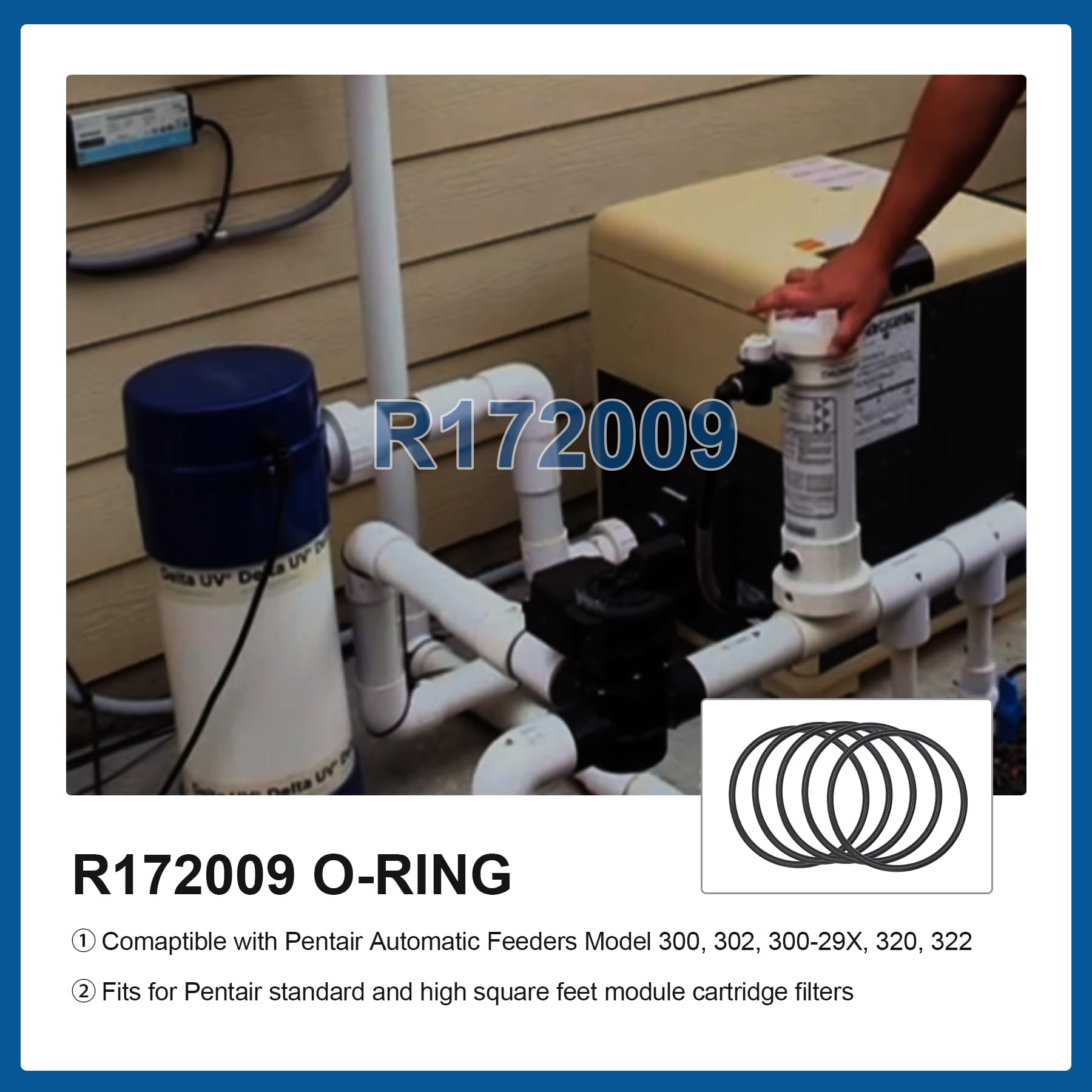 Snapklik.com : Replacement R172009 O-283 O-Ring For Pentair Rainbow ...