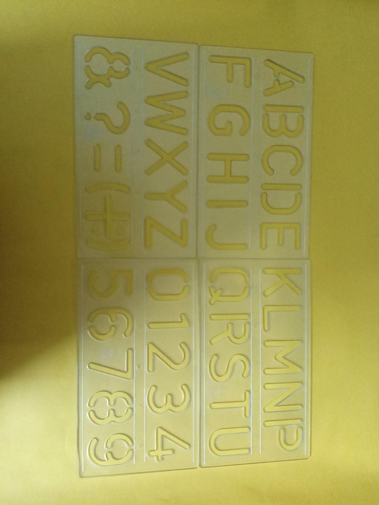 Omega Student Lettering Stencil,Size 50 MM, Pack of 4 : Amazon.in: Home ...