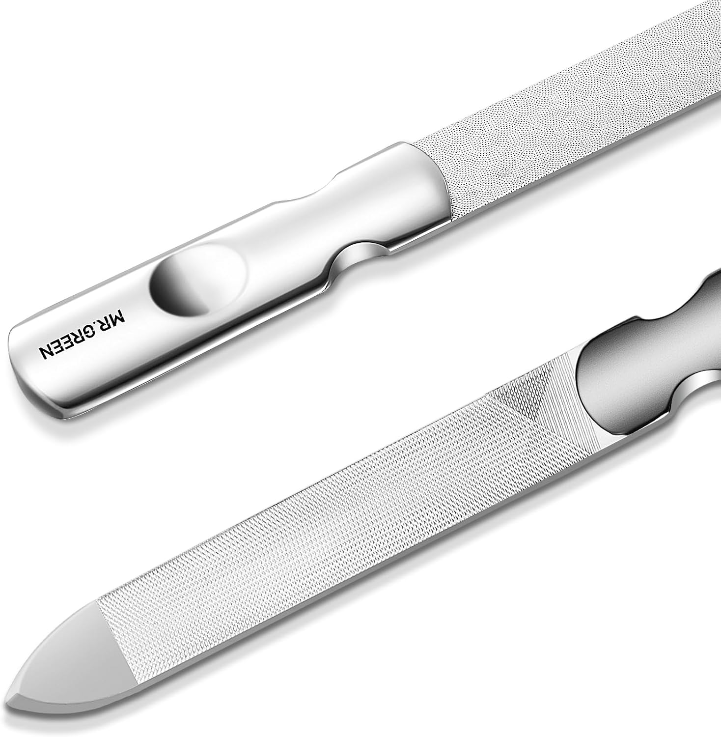 Amazon.com : MR.GREEN Double Sided Nail Files Stainless Steel Manicure ...