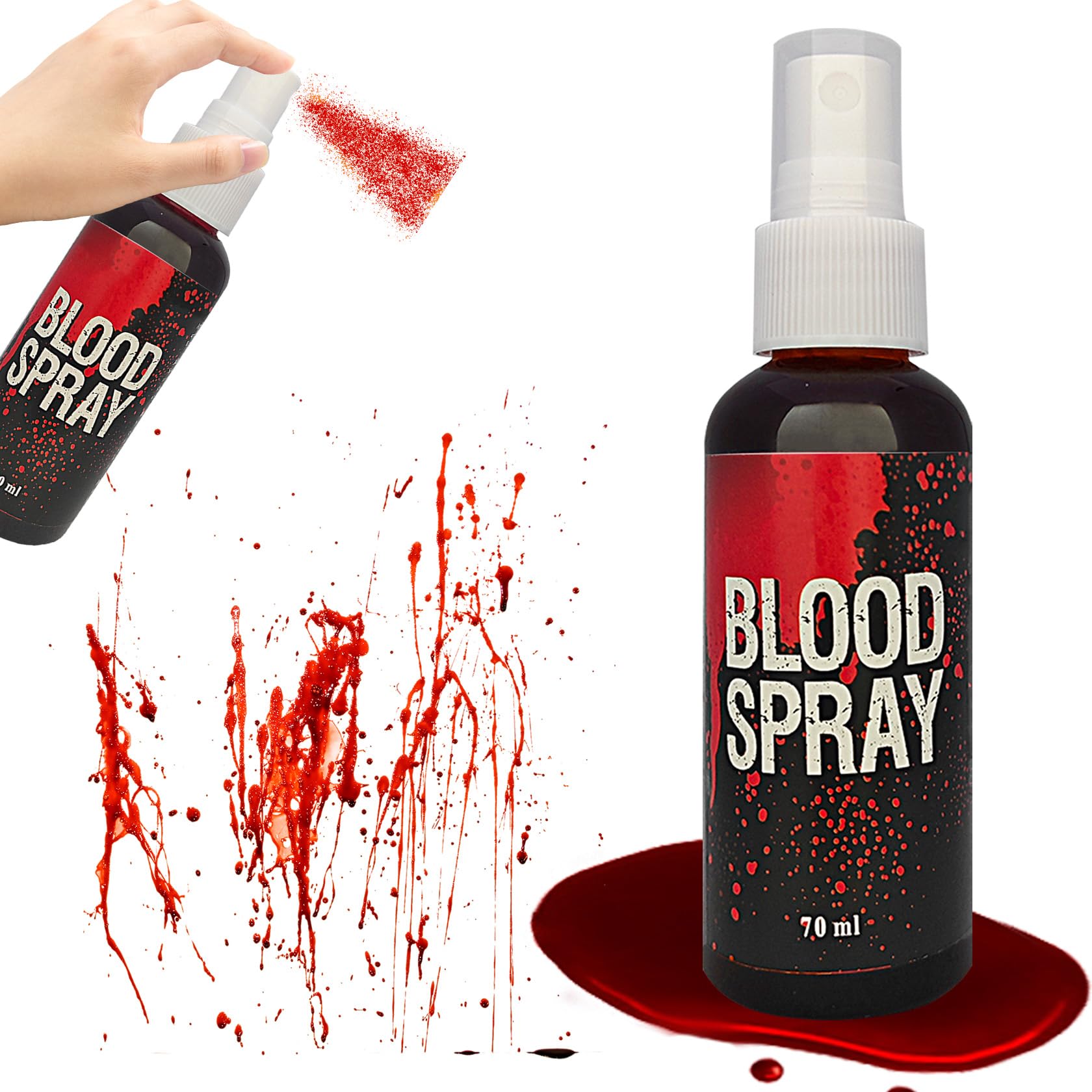 Amazon.com: DuoZeng Fake Blood Makeup Spray,Realistic Fake Blood ...