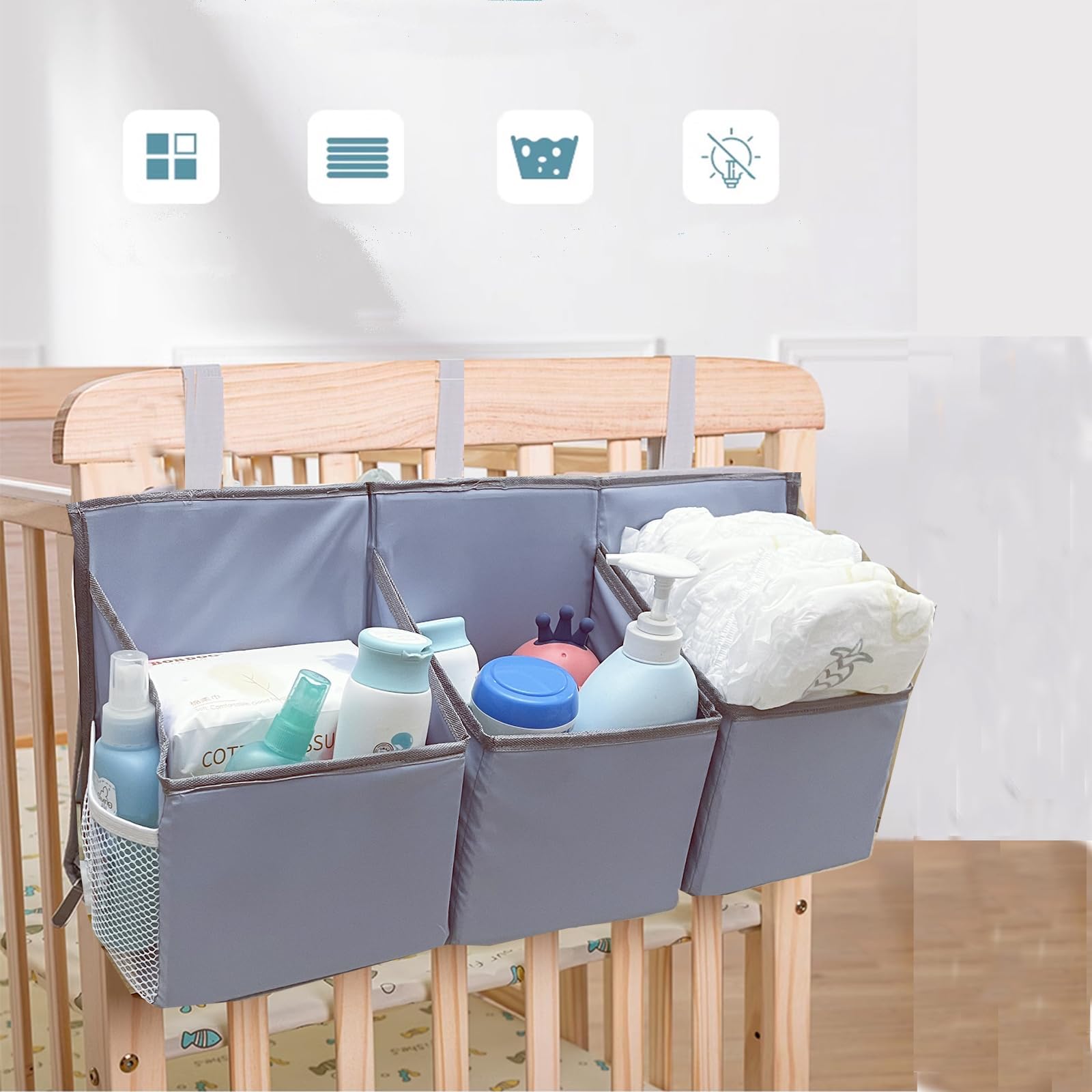 Amazon.com: HHZ XL Hanging Diaper Caddy Organizer –Sturdy and Durable ...