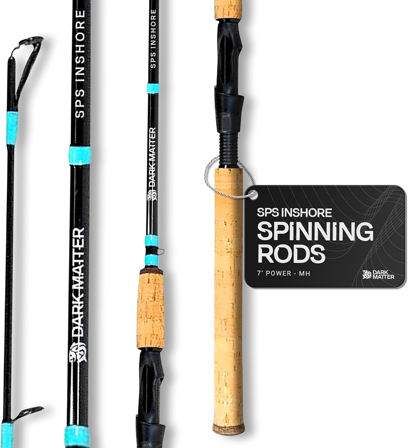 Amazon.com: Dark Matter Fishing Rods - SPS Inshore Spinning Rods for ...
