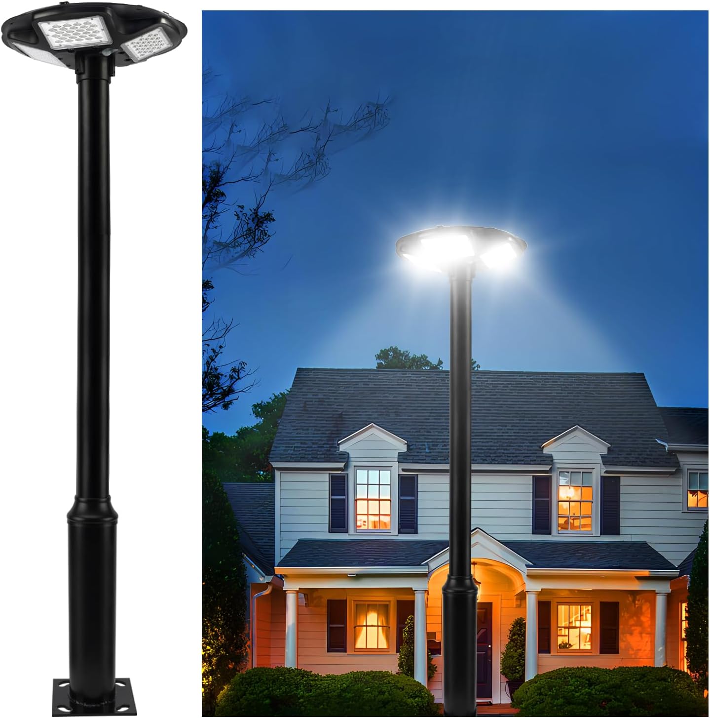AetherCraft Outdoor Solar Lamp Post Lights - Amazon.com