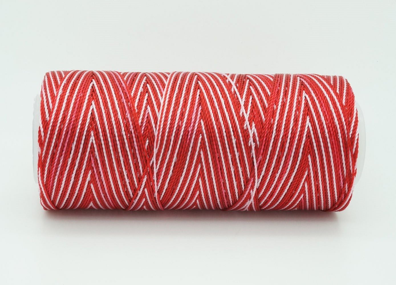 Amazon.com: VARIEGATED PINK WINE 0.6mm 100% Nylon Twisted Cord Thread ...