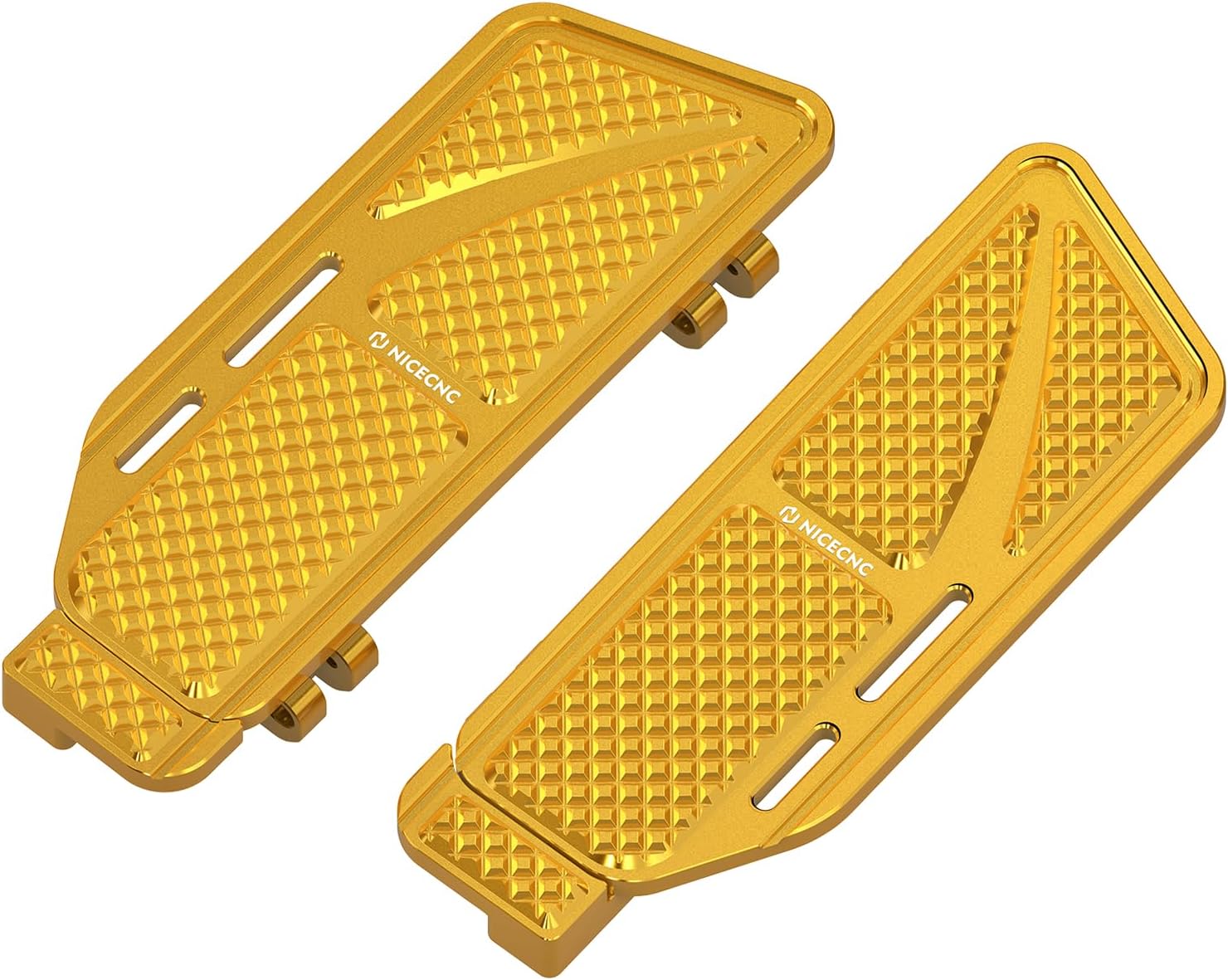 Amazon.com: NICECNC Gold Adjustable Enlarged Rider Footboards foot pegs ...