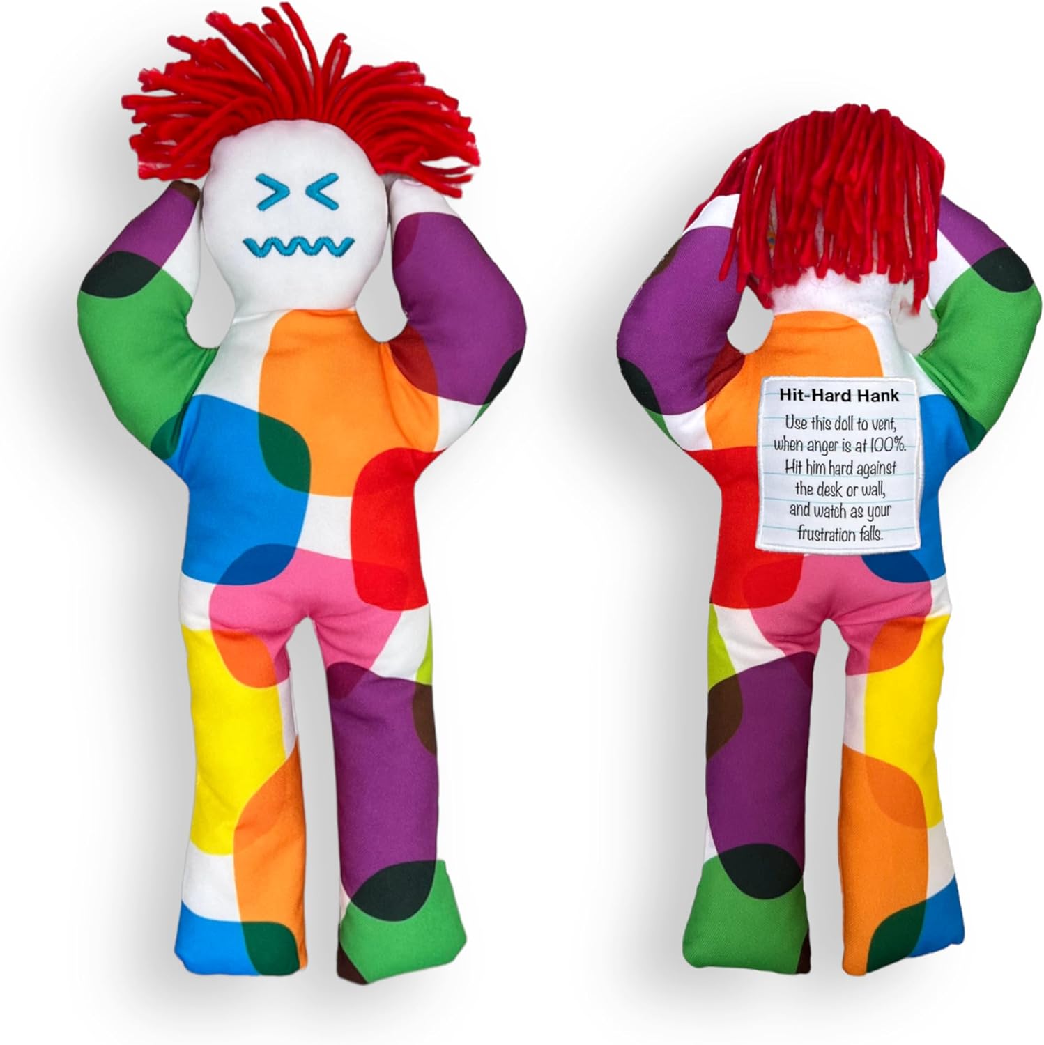 Amazon.com: AVINITI Funny Gag Gift - Stress Relief – Hit-Hard Hank Doll ...