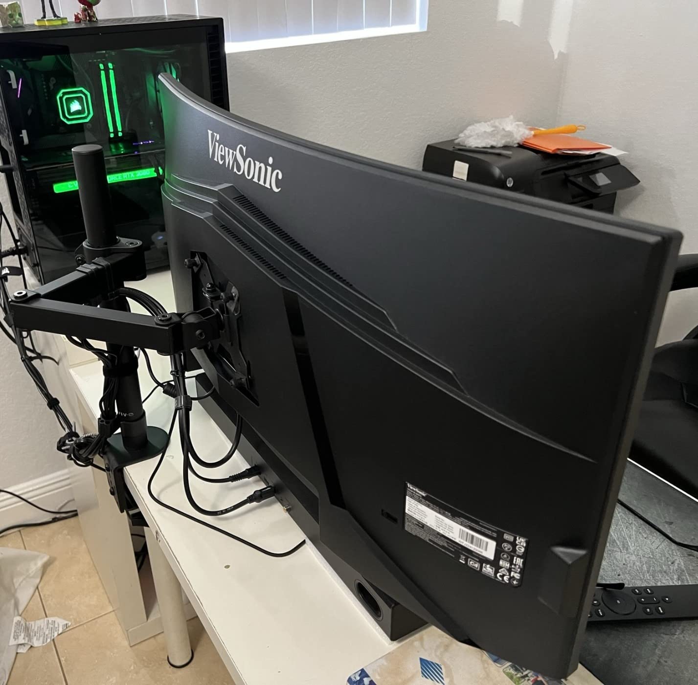 $15/mo - Finance ViewSonic VX3418-2KPC 34 Inch 21:9 Curved 1440p 1ms ...