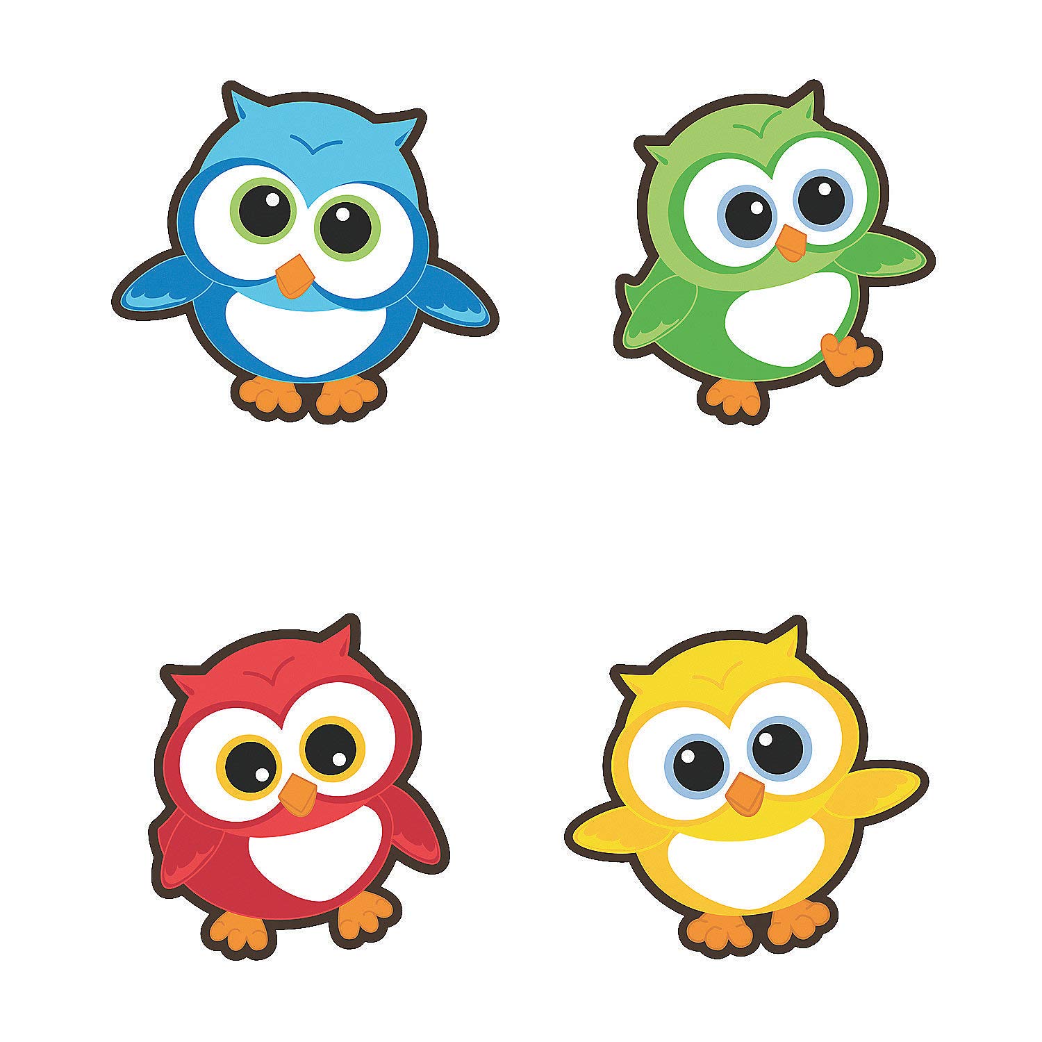 Buy Fun Express Bulletin Board Cutouts - Owls - 48 Pieces - Educational ...