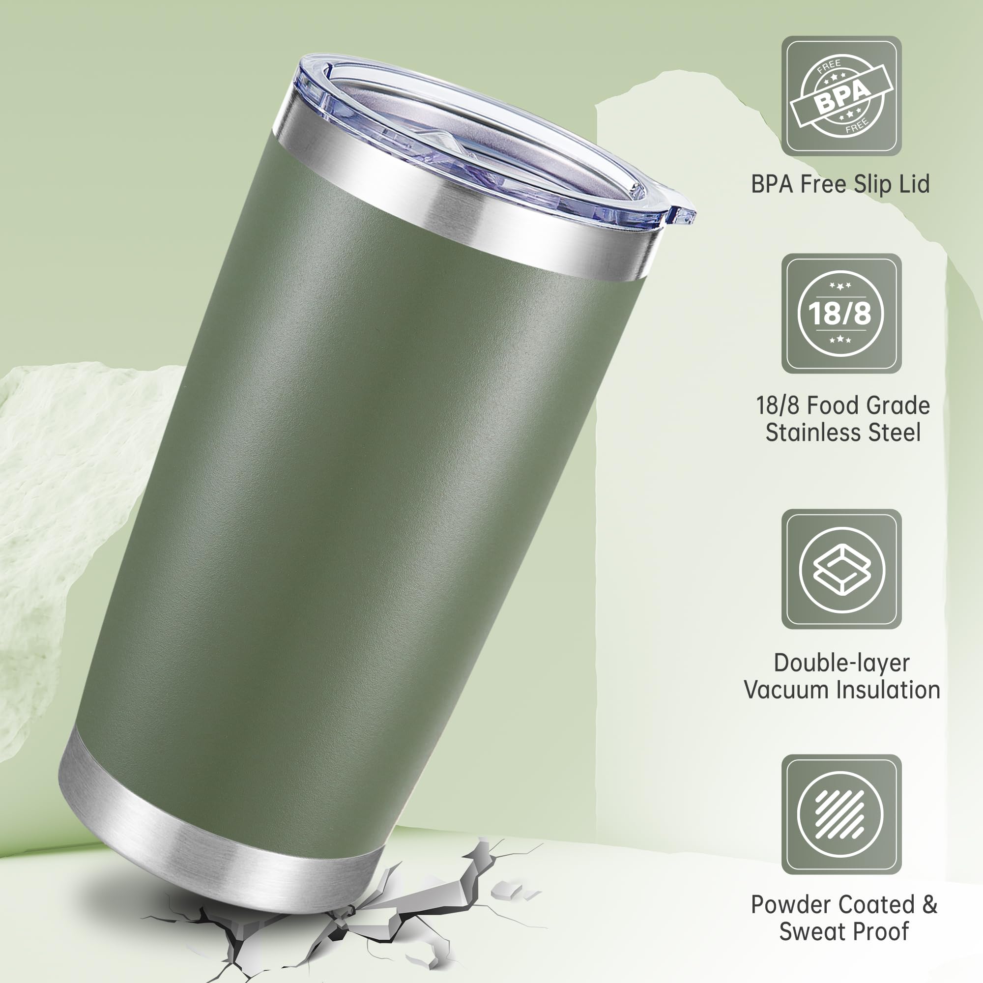 Snapklik.com : Cool Yoleb 20 Oz Tumblers Bulk Stainless Steel Tumbler