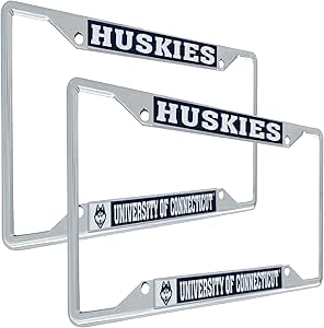 Amazon.com: University of Connecticut UConn Metal License Plate Frame ...