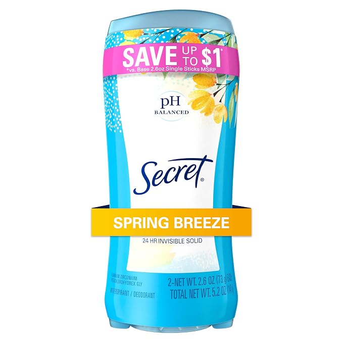 Amazon.com : Secret PH Balanced Antiperspirant and Deodorant for Women ...