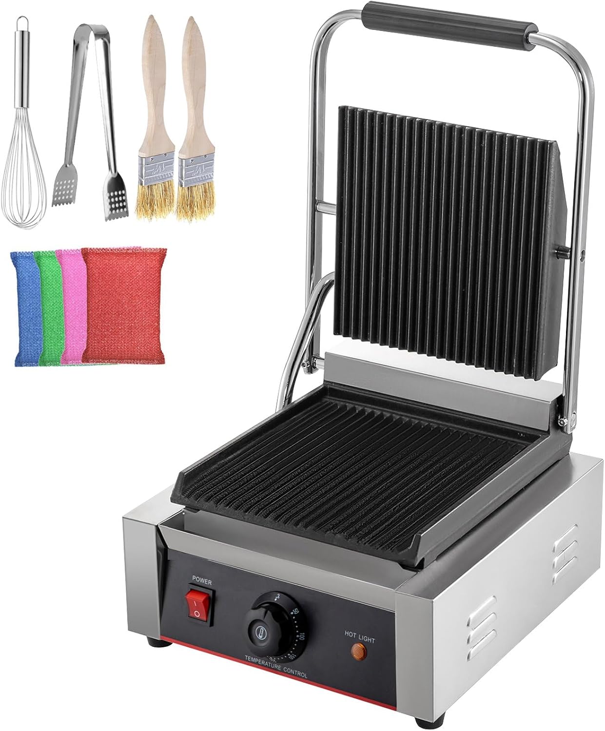 Amazon.com: Electric Bread Grill 1800W - Sandwich Bread Toaster Press ...