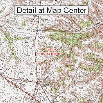 Amazon.com: USGS Topographic Quadrangle Map - Waddy, Kentucky (Folded ...