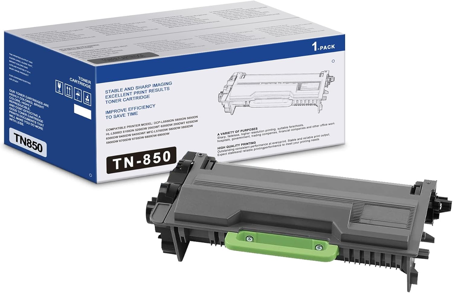 Amazon.com: TN850 TN 850 tn820 Toner Cartridge high Yield Black ...