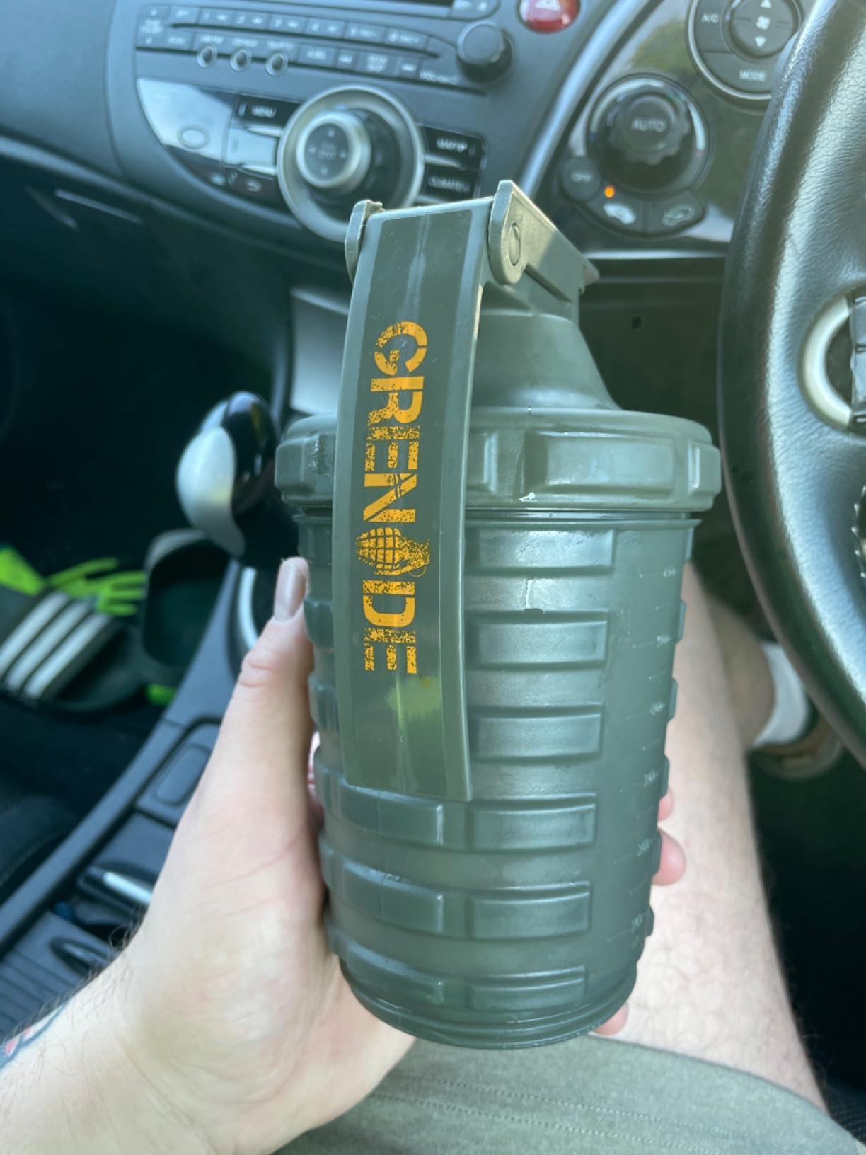 Grenade Shaker with Capsule Storage Facility, Black : Amazon.co.uk ...