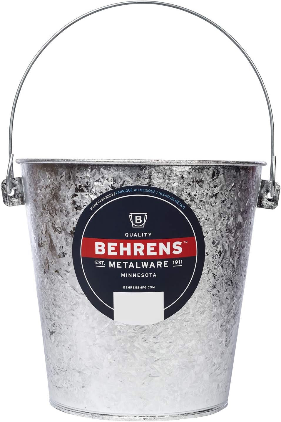 Amazon.com: Set of 2 Galvanized Metal Wash Tub Style Pails with Handles ...
