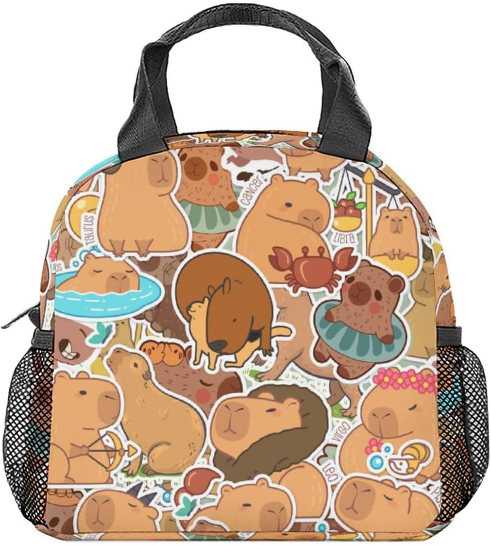 Amazon.com: Yilad Capybaras Leaf Lunch Box Insulated Thermal Reusable ...