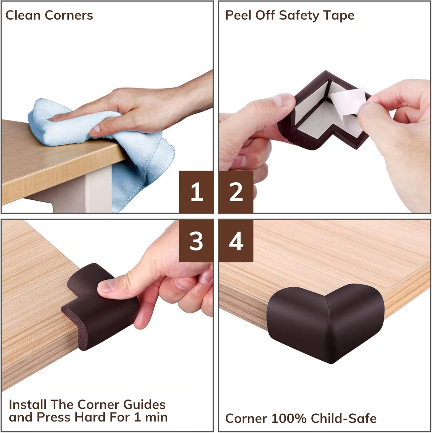BUFFER® Corner Protectors, Baby proofing Corner Guards for Table ...