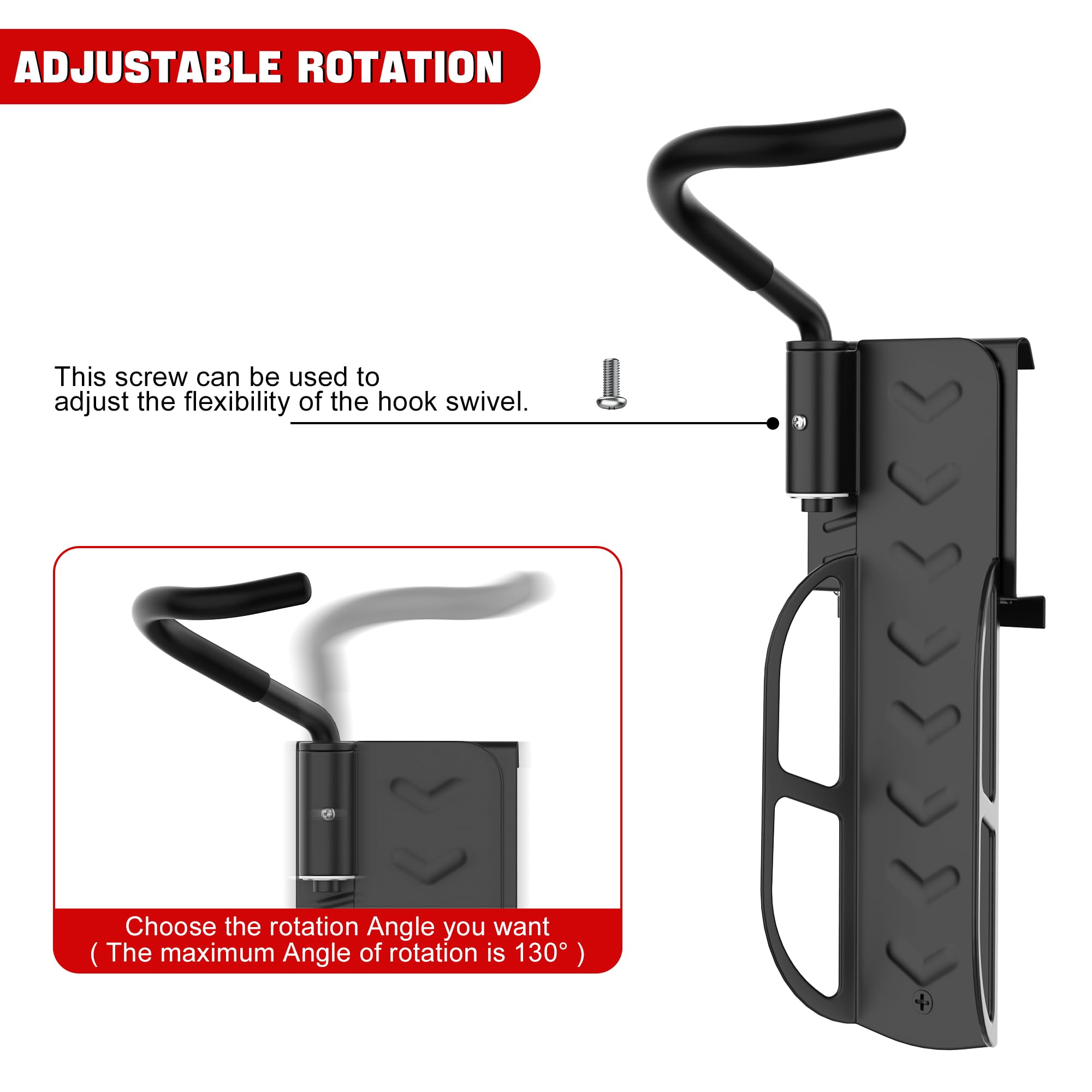 120 Rotation Swivel Bike Wall Mount - 120° Rotation Vertical Bike Rack ...