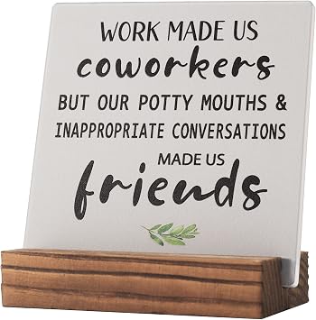 Amazon.com: Farewell Gifts for Coworkers, Office Decor Sign Gift for ...