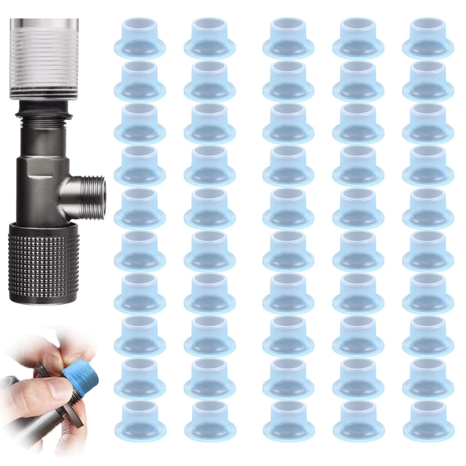 HOVGN 50Pcs Faucet Leak-Proof Sealing Gasket, Faucet Silicone Gasket ...