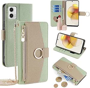 Amazon.com: YOUULAR Wallet Case with Crossbody Strap Compatible for Motorola Edge (2024 ...