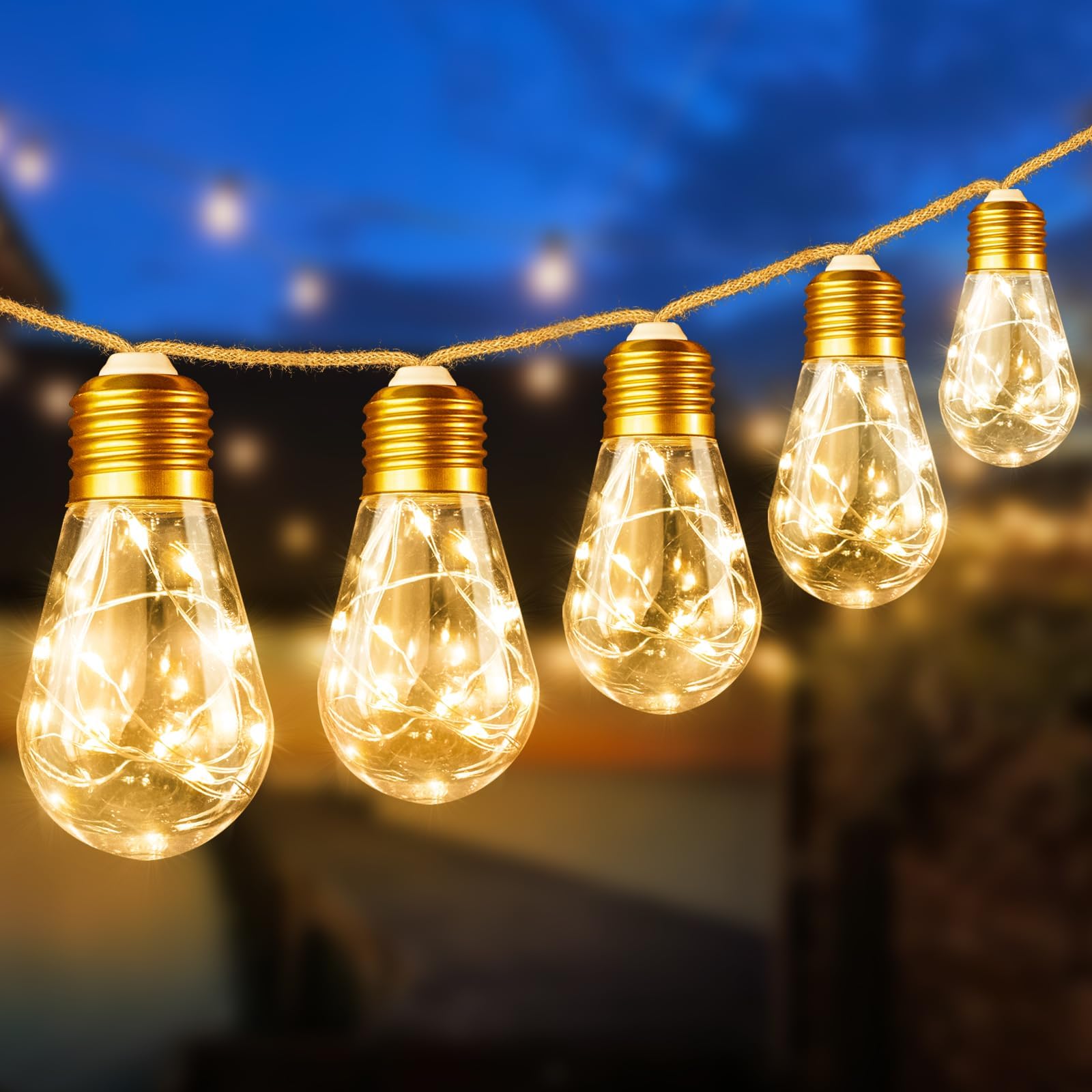 btfarm 36M Guirlande Lumineuse Exterieure avec Dimmable et Minuterie ...