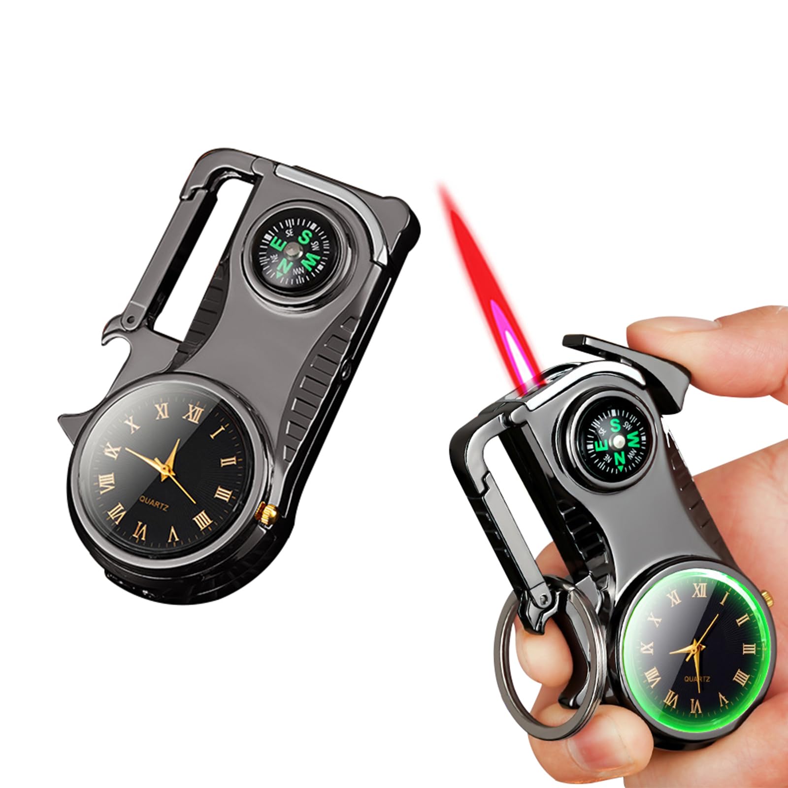 Amazon.com: Torch Lighter, Clock Dial Keychain Lighter, Cool Novelty ...