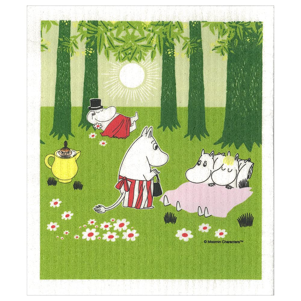 Amazon｜イーオクト ecomfortHouse （エコンフォートハウス） スポンジワイプ ムーミン フォレスト 1個｜ふきん オンライン通販