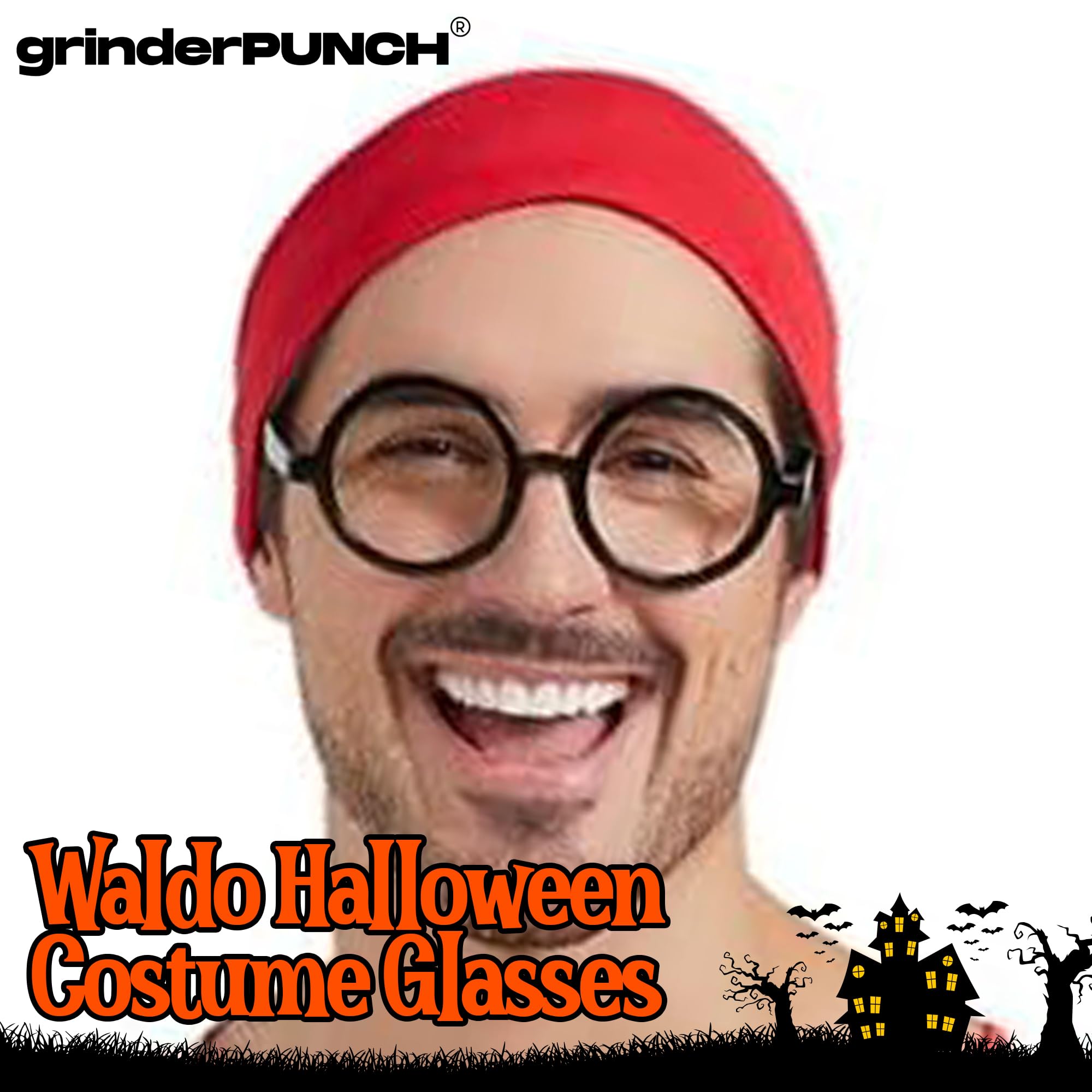 Snapklik.com : Adult Vintage Inspired Large Round Circle Clear Lens Non ...
