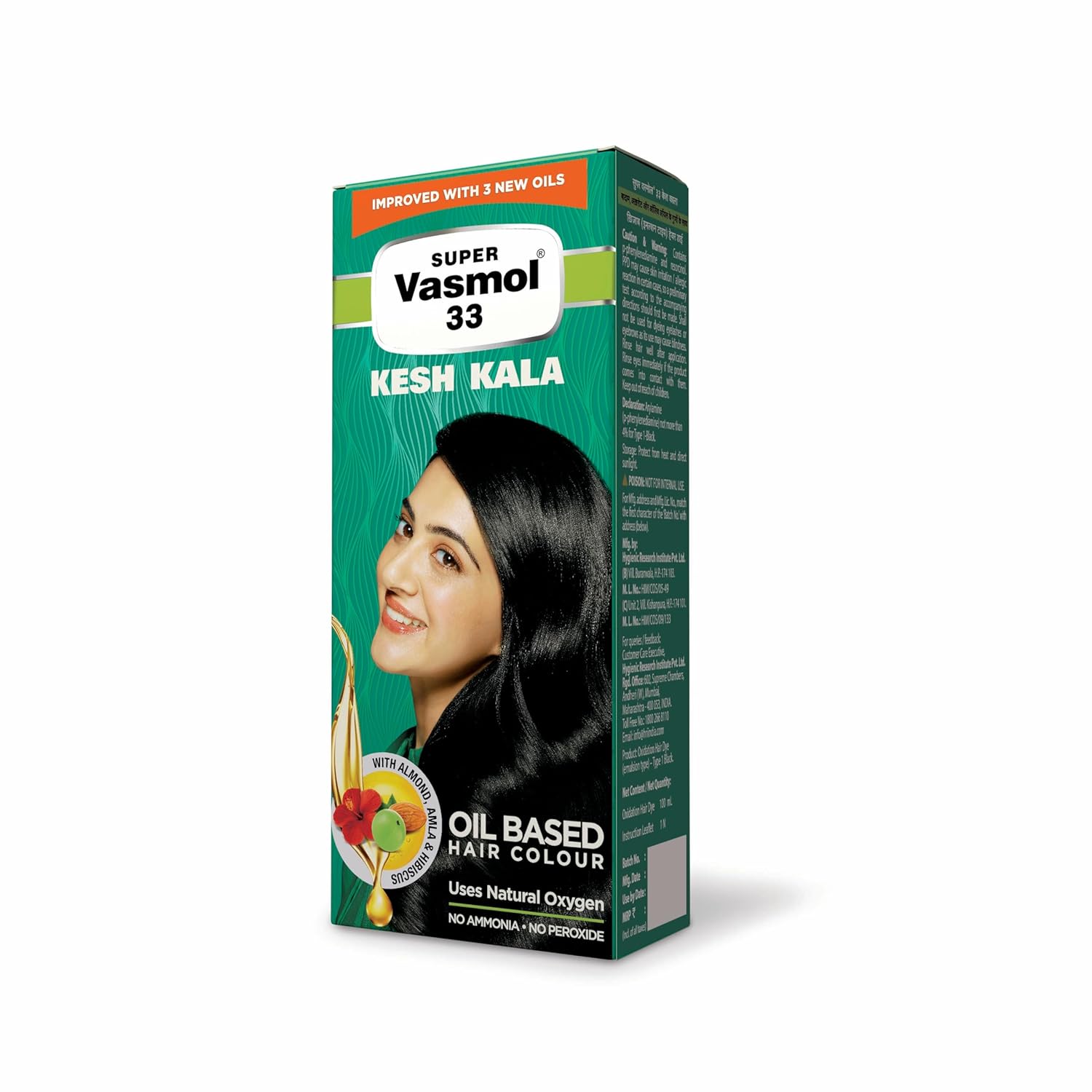 Buy Vasmol Super Vasmol 33 Kesh Kala -100Ml, Cream Online at Low Prices ...