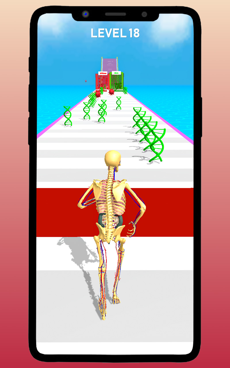 Human DNA Evolution! Skeleton Muscle Runner Body Rush Race 3D - Mutant ...