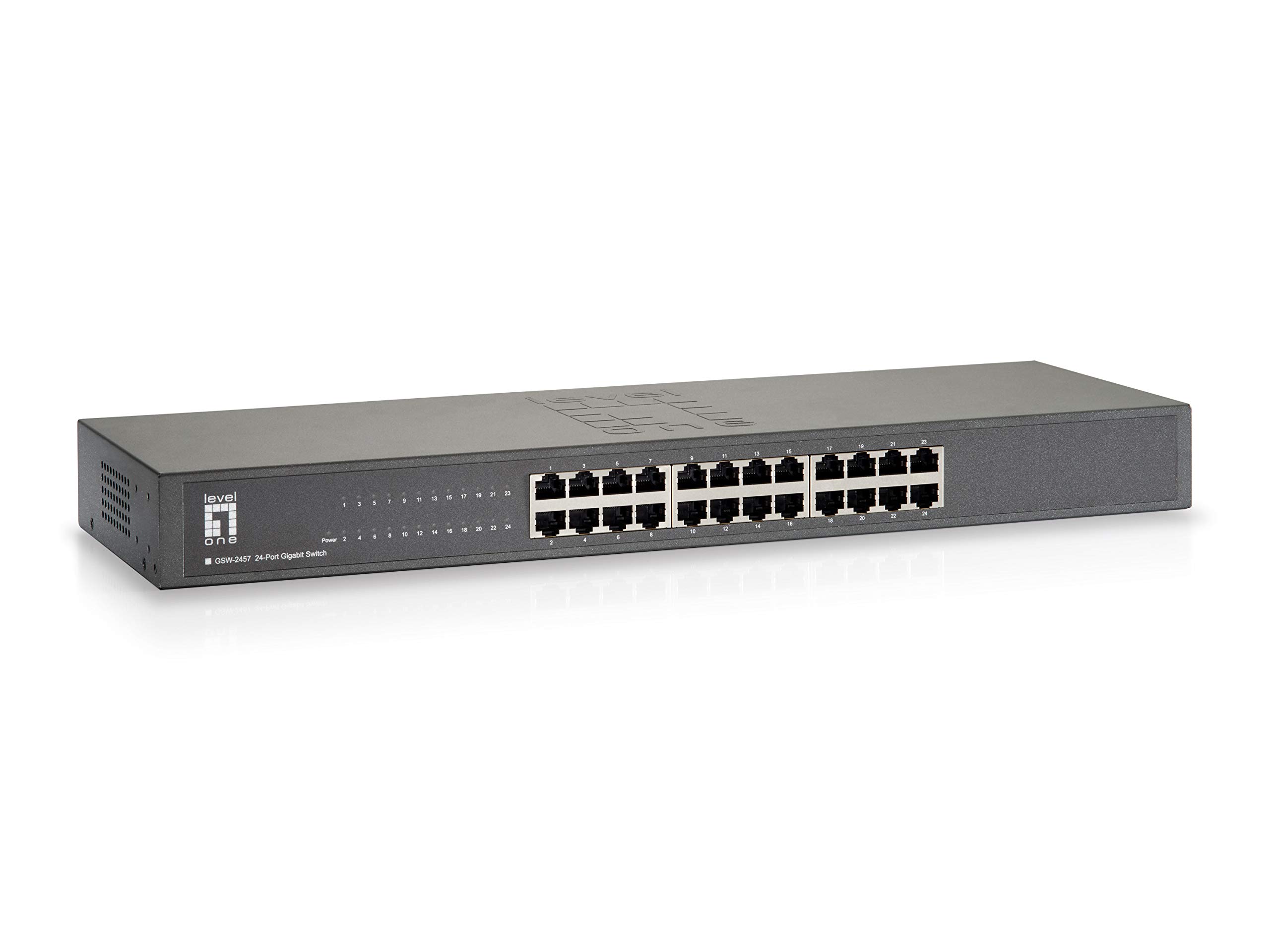 LevelOne GSW-2457 Gigabit Ethernet Switch Netzwerkswitch 24 Port 19 ...
