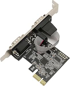 2 Port PCIe RS232 Serial Host Controller Card, PCI Express RS 232 DB9 Serial Port Adapter ...