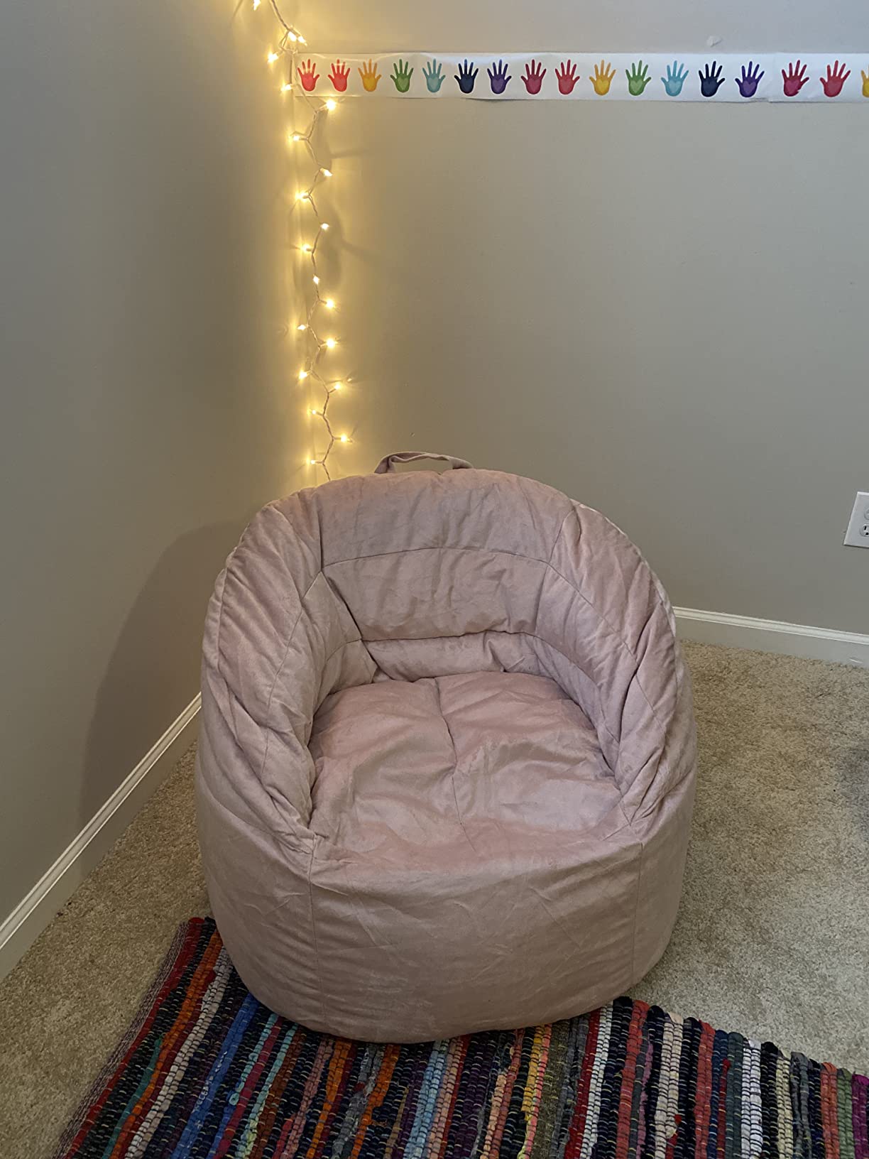 $10/mo - Finance Big Joe Stack Chair, Black Plush Bean Bag | Buy Now ...