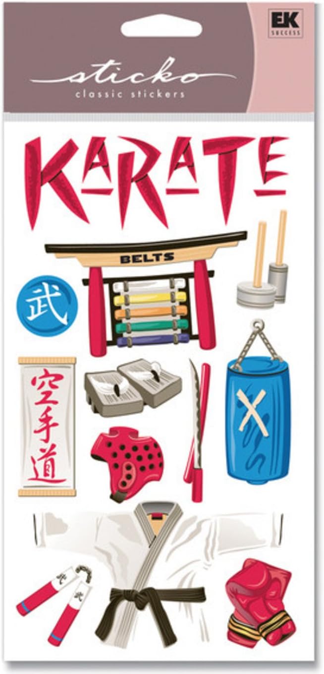 Amazon.com: EK Success Sticko Stickers - Karate : Arts, Crafts & Sewing