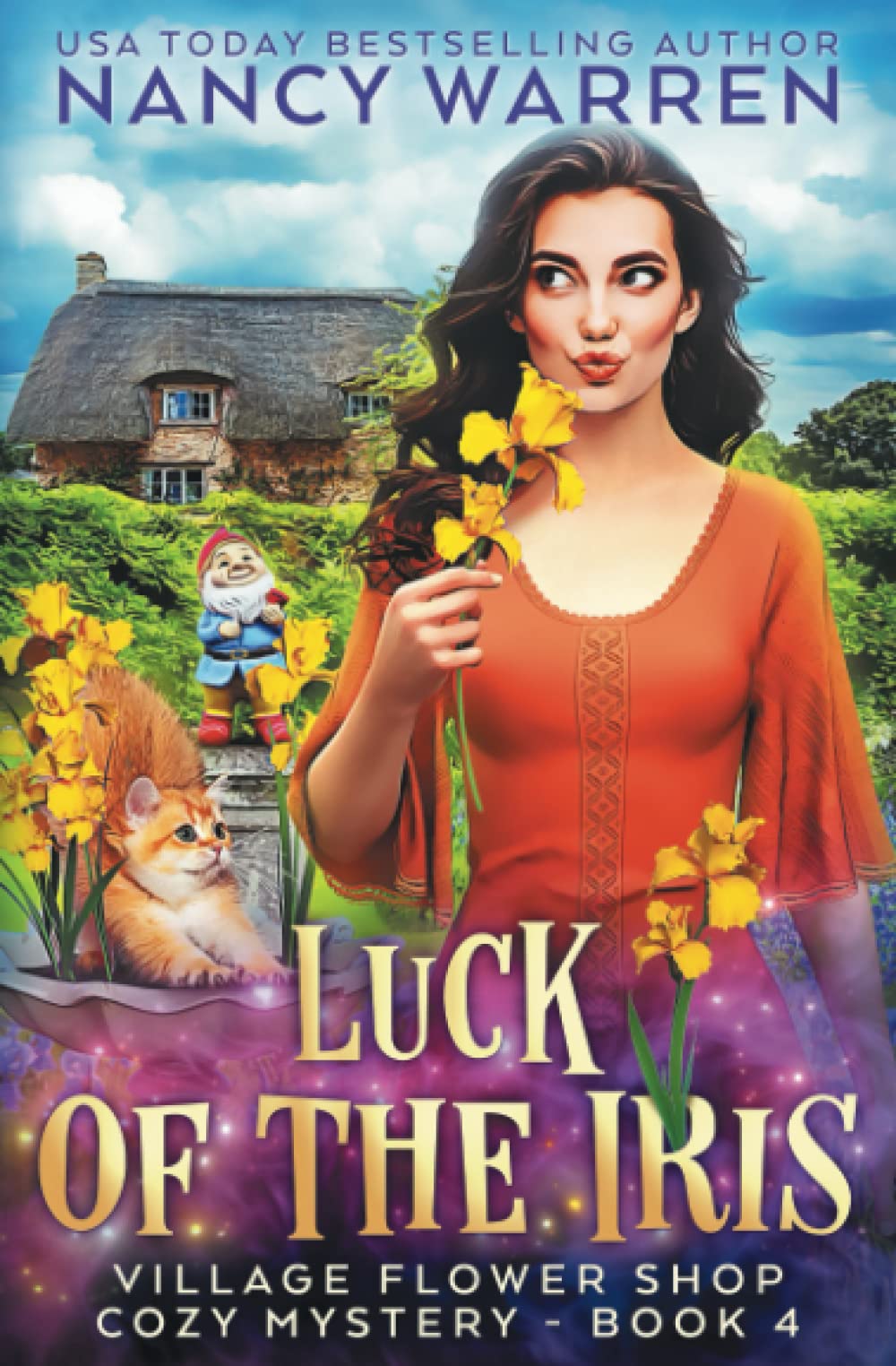 Amazon.com: Luck of the Iris: A Village Flower Shop Paranormal Cozy ...