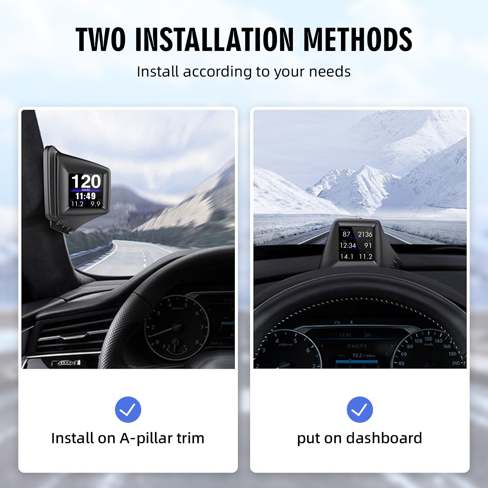 Snapklik.com : OBD2 Digital Speedometer Heads Up Display For Car OBD2 ...