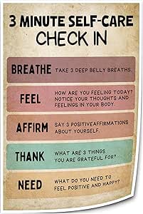 Amazon.com: Yelowcaq Mental Health Wall Art Prints Social Worker Wall ...