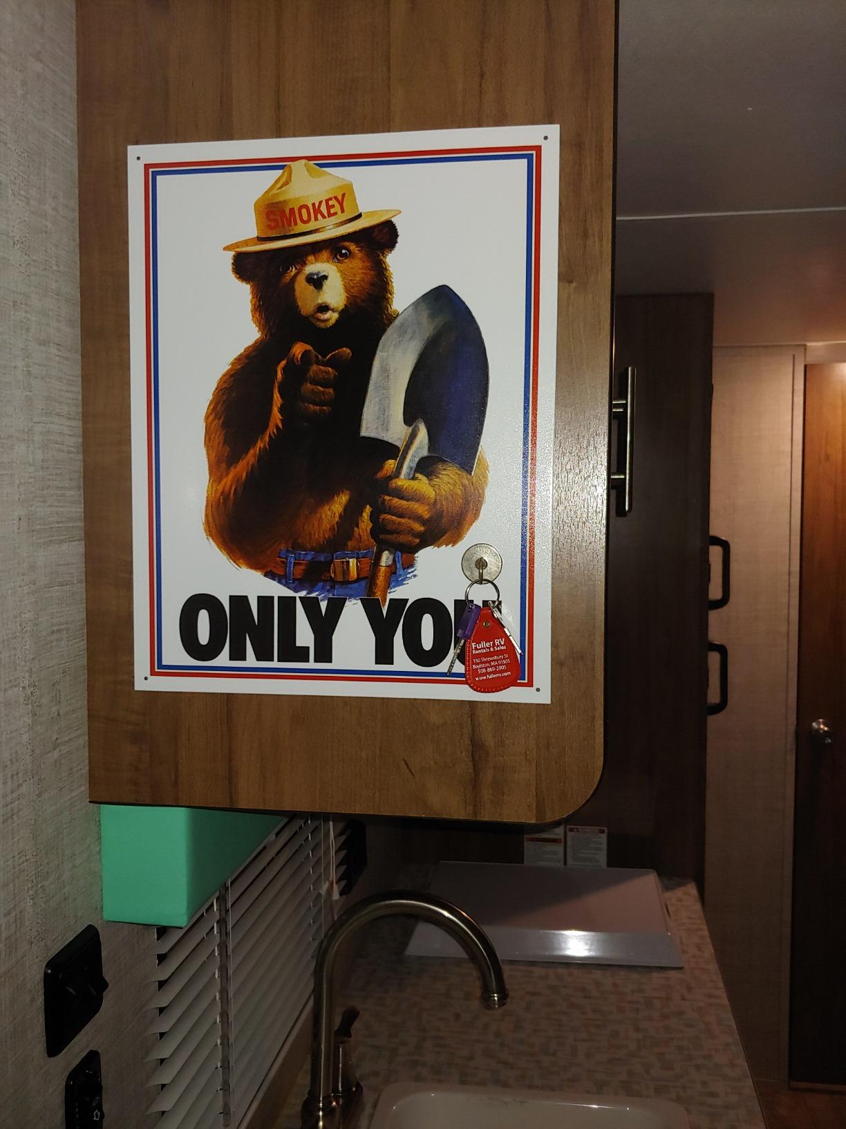 Amazon.com: Poster Discount Smokey Bear - Only You Tin Sign 11.5" W x ...