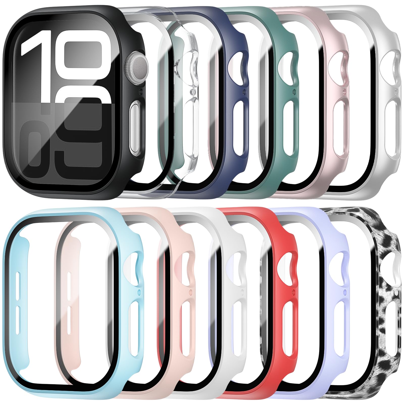 Amazon.com: HASDON [12 Pack Case Compatible with Apple Watch Series 10 ...