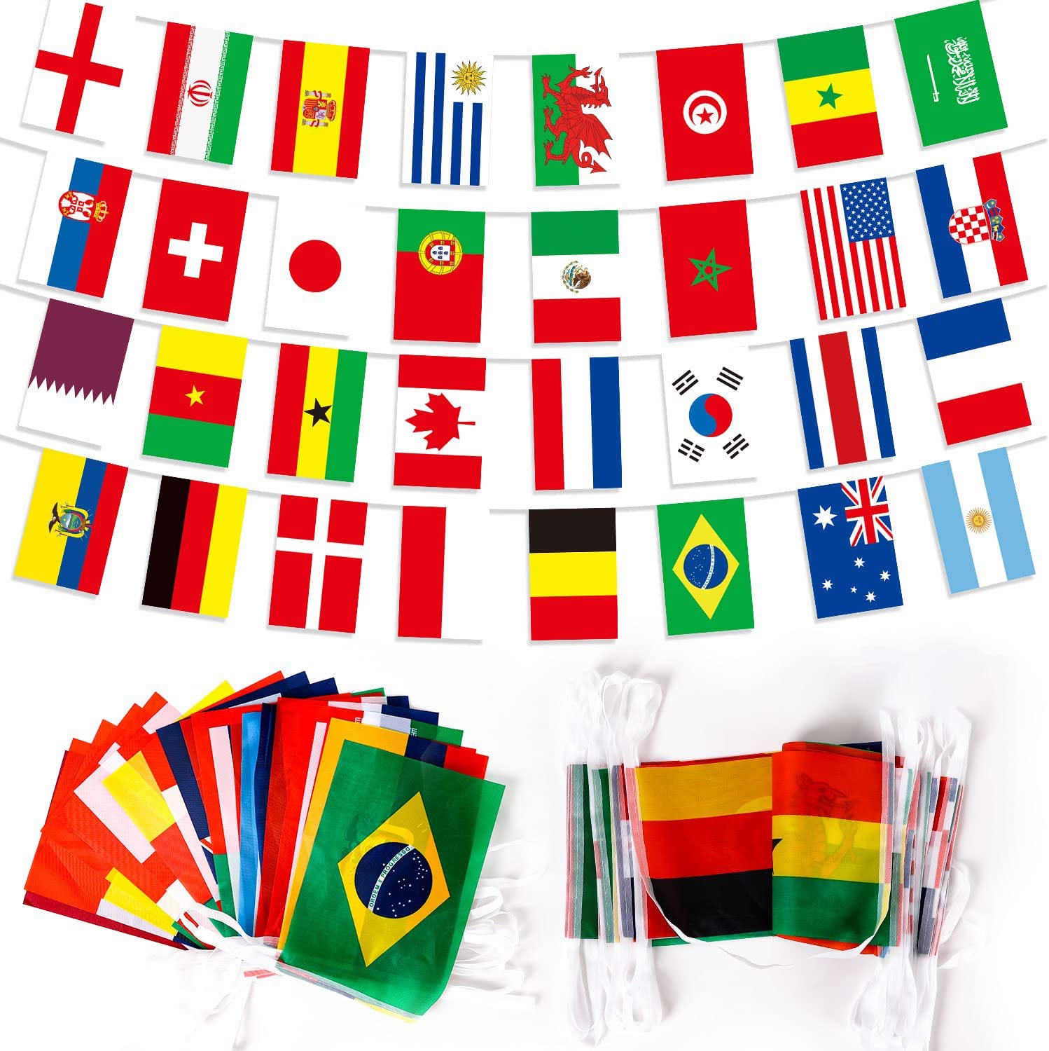World Cup 2022 Banner, World Flags, World Cup 2022 All 32 Participating ...