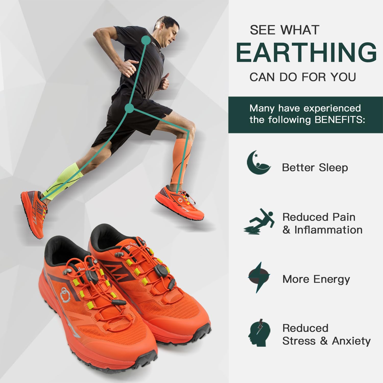 Snapklik.com : Earthinglife Grounding Trail Running Shoe For Men ...