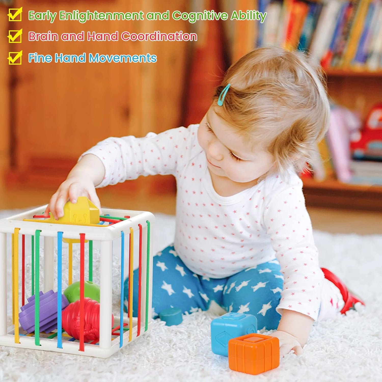 Buy Zooawa Baby Montessori Toys, Sensory Toy for Autistic Baby Toddler ...