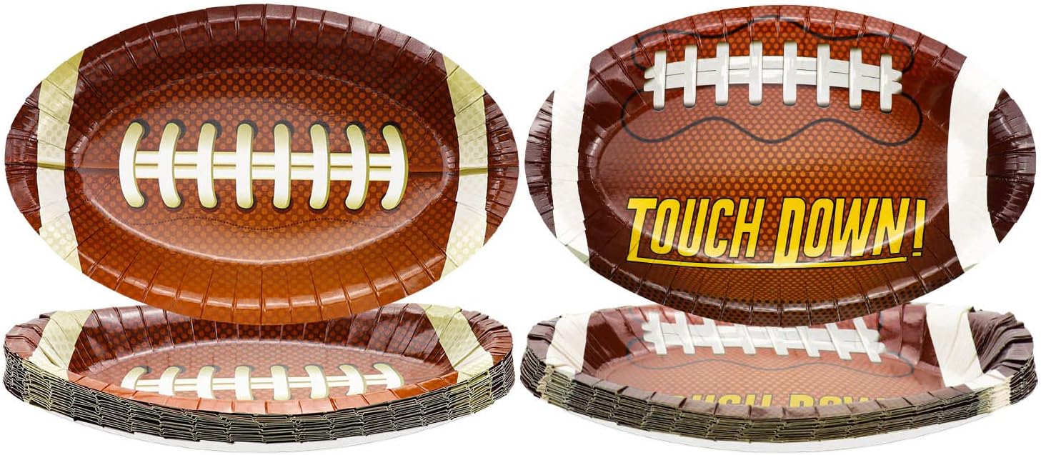 Amazon.com: Hegbolke 40Pcs 11 Inches Football Plates - Football ...