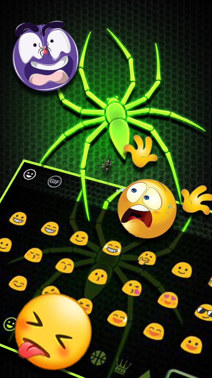 Neon Green Spider Keyboard Theme - App on Amazon Appstore