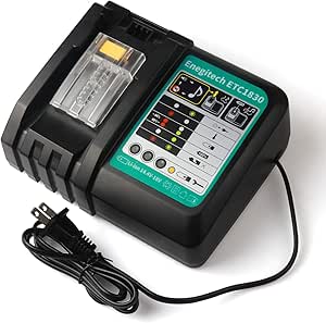 Enegitech 14.4V / 18V Lithium-ion Battery Charger 3A Fast Charge for Cordless Power Tool ...