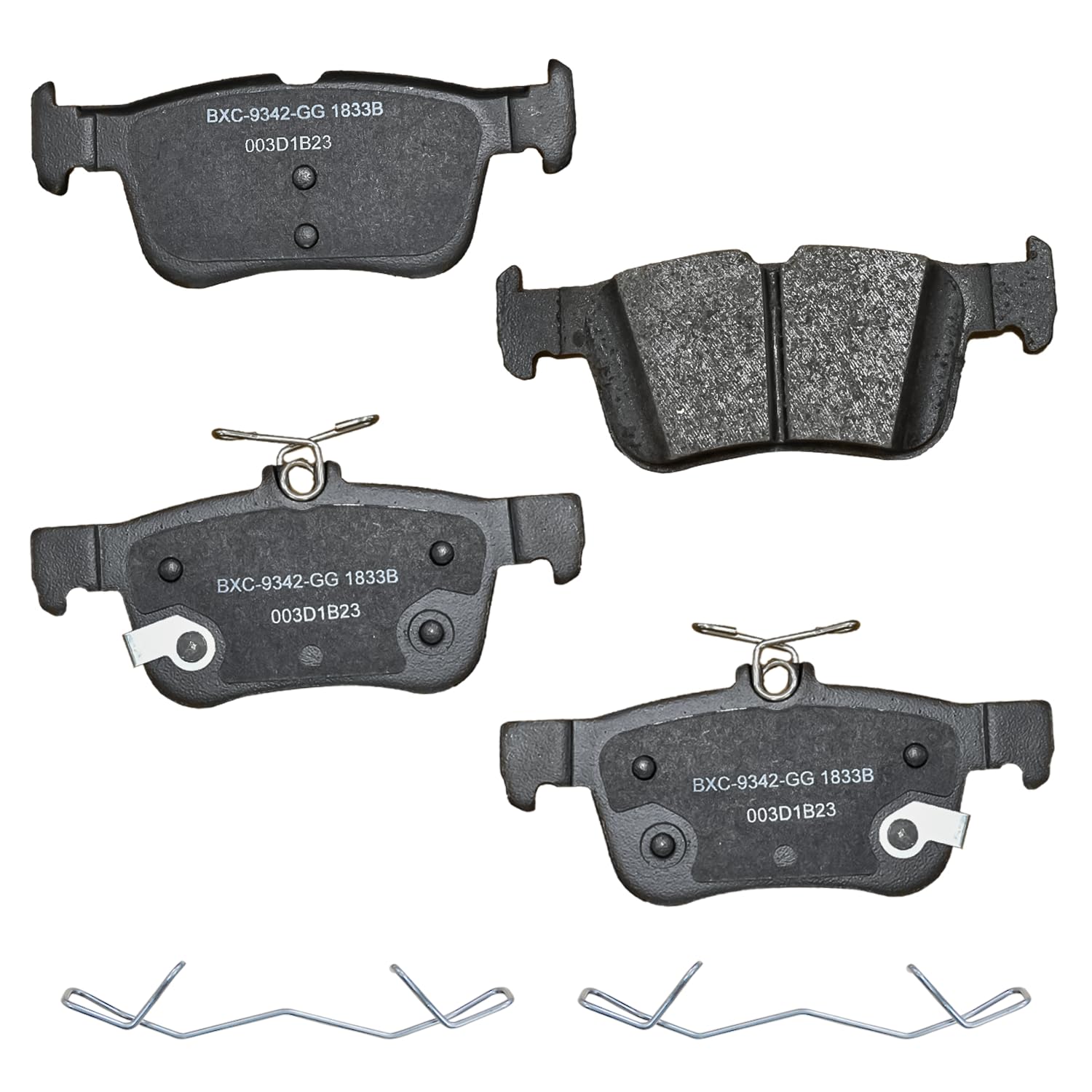 Amazon.com: Bendix Premium SBC1833B Ceramic Rear Brake Pads for Select ...